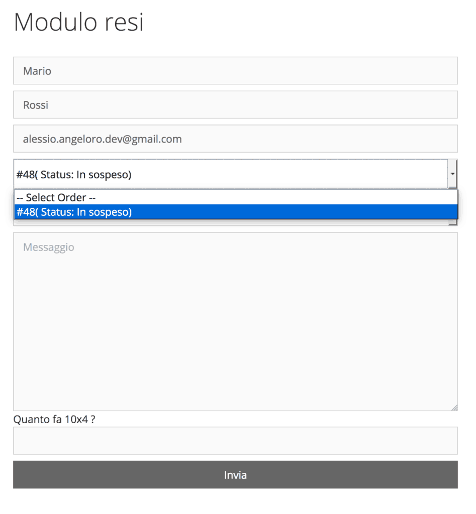Come creare un modulo reso rma per WooCommerce - Alessio Angeloro | Programmatore WordPress e ...
